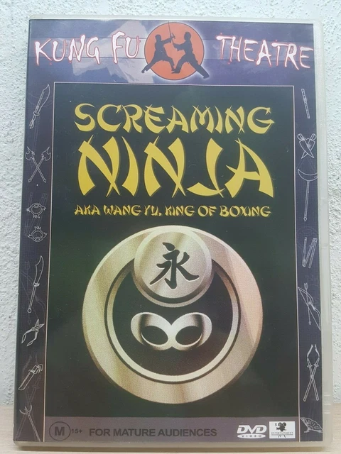 SCREAMING NINJA AKA Wang Yu, King Of Boxing DVD - RARE - Kung Fu Theatre - PAL $39.95 - PicClick AU