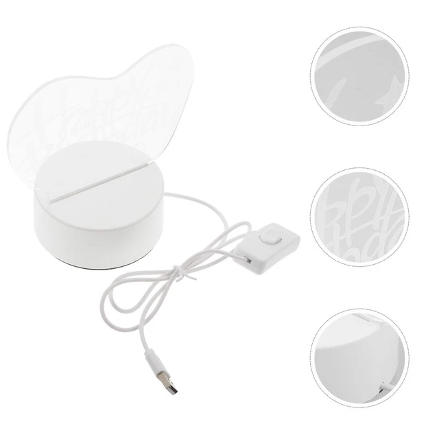 2 PCS USB LED Table Light Christmas Party Layout Light Chic Night Lamp ...