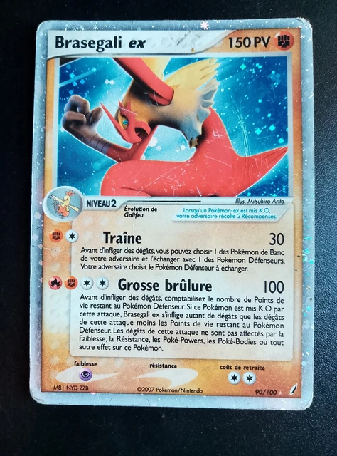 CARTE POKÉMON BRASÉGALI Ex 90/100 Ex Gardiens De Cristal Bloc EX FR EUR 49,99 - PicClick FR