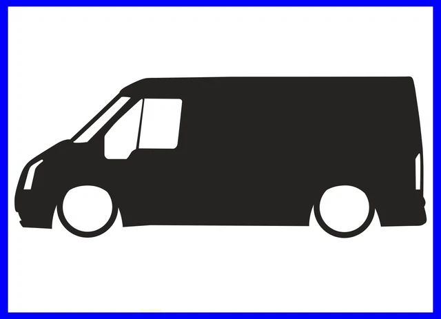 FORD TRANSIT MK7 Silhouette Decal Sticker £4.75 - PicClick UK