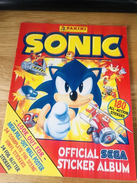 🔥 SONICTHE HEDGEHOG Panini Sticker Book Including Pullout Still ...