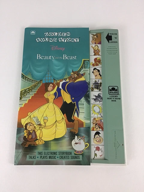 DISNEY BEAUTY AND The Beast Golden Sound Story Electronic Storybook ...