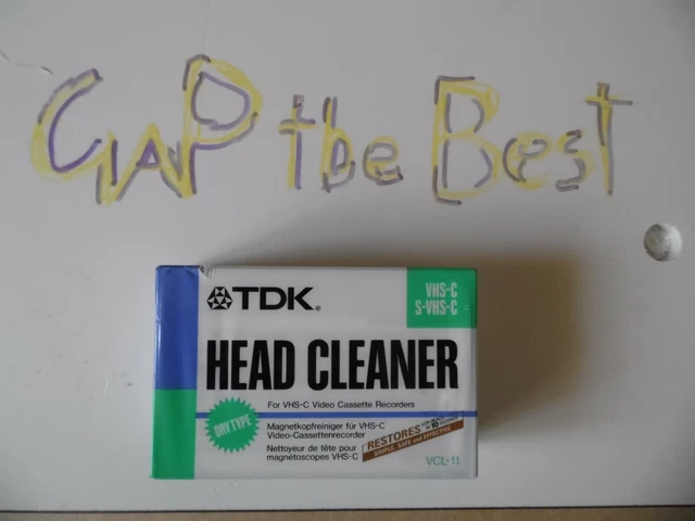 HEAD CLEANER - Clean Vhs-C/S-Vhs-C Tdk Heads £14.38 - PicClick UK