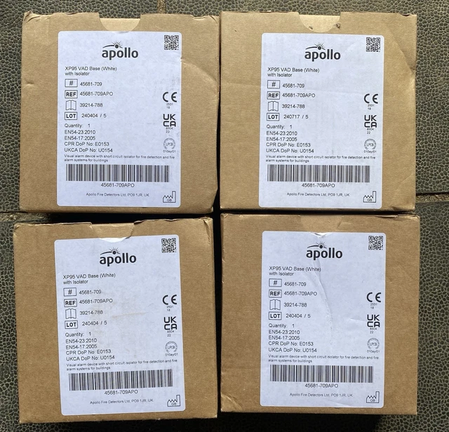 APOLLO XP95 VAD Detector Base with Isolator White x4 £42.28 - PicClick UK