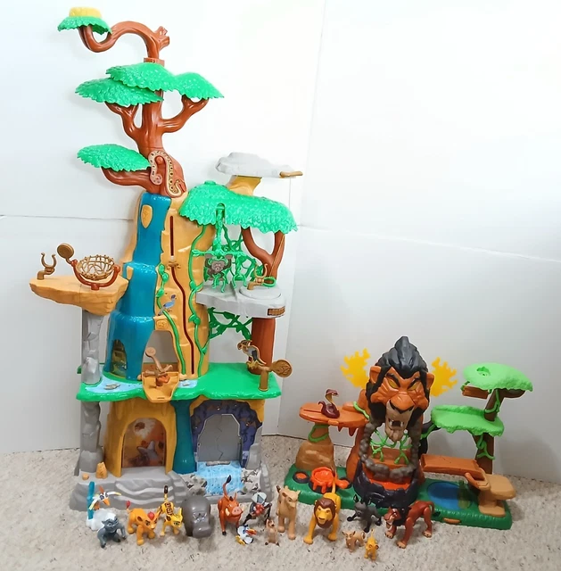 DISNEY THE LION Guard King TRAINING LAIR + RISE OF SCAR Playset Figures ...