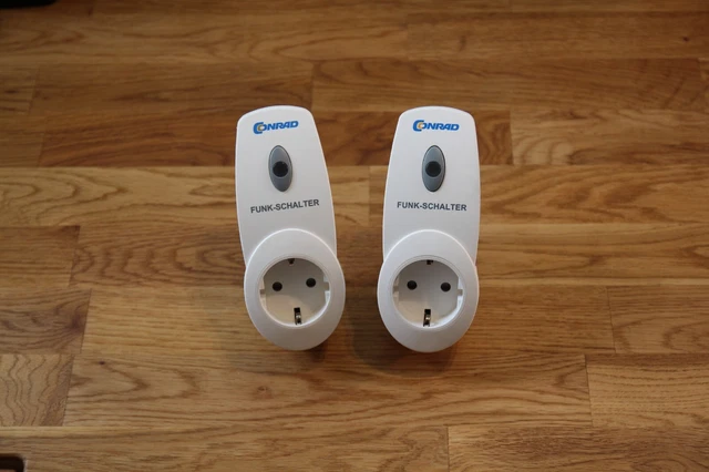 DOPPELPACK CONRAD ELV FS20 ST-2 Funkschalter Schalter Funk Steckdose Stecker TOP EUR 30,49 ...