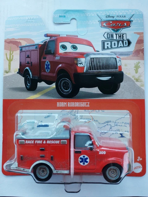DISNEY PIXAR CARS Adam Rodriguez Fire Truck Diecast 1:55 New £8.99 ...