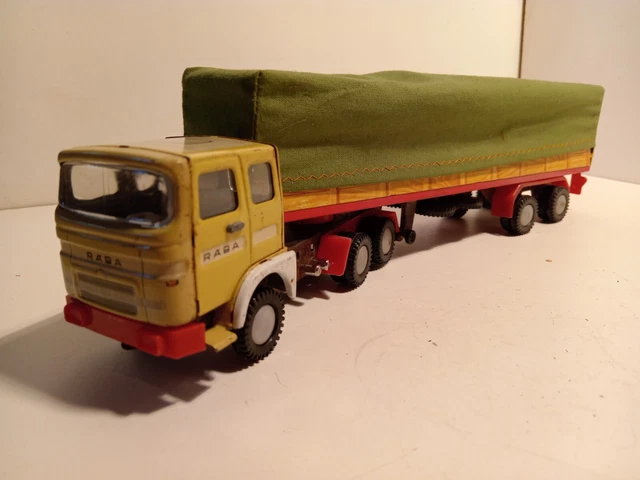 CCCP RU HANOMAG Henschel F221 Raba semi remorque tole toile 1/32 EUR 95 ...