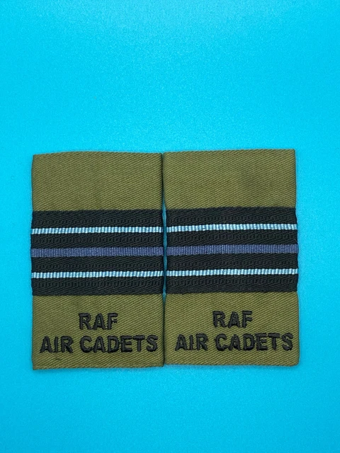 RAF AIR CADETS - RAFAC - Flight Lieutenant Olive Green Rank Slides ...