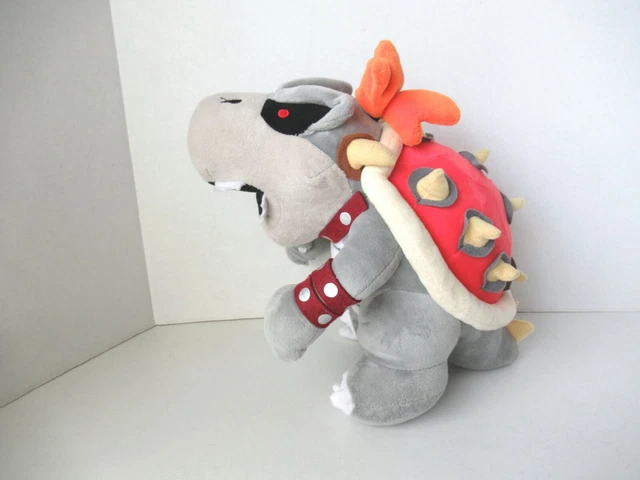 SUPER MARIO PLUSH 10" Gray King Bowser Koopa Plush Figure Dark Limited ...