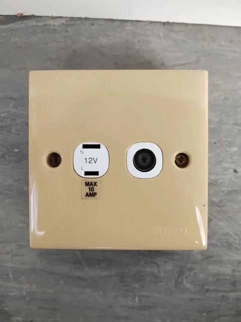 CARAVAN CLIPSAL AERIAL & 12v Socket Motorhome Campervan Boat Switch. £ ...