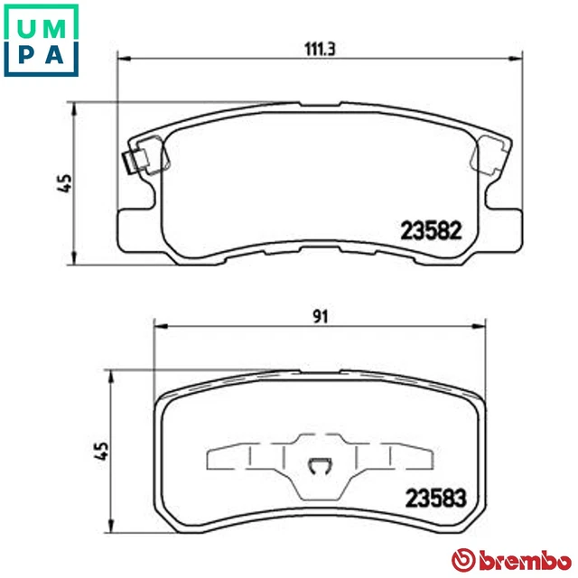 BRAKE PAD SET DISC BRAKE P 54 031 FOR HYUNDAI GRAND/STAREX/?? iLOAD ...