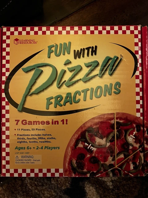 FUN WITH PIZZA Fractions 7 games in 1, for ages 6 and up, 2-4 players ...