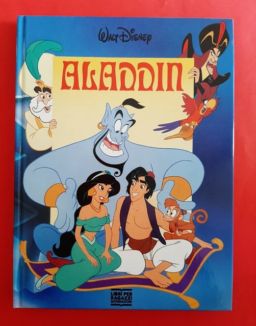 ALADDIN LIBRO DISNEY Prima Edizione 1993 ( OTTIMO ) + ALBUM RE LEONE ...