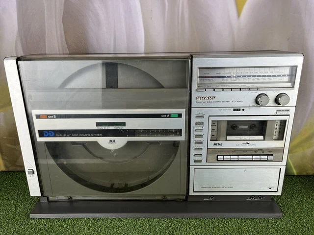 SHARP VZ-3000E VERTICAL Turntable Cassette Deck Tuner | Faulty £79.99 ...