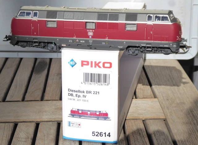 PIKO 52614 H0 Diesellok BR 221 150-6 der DB Epoche 4 sehr gut mit DSS ...
