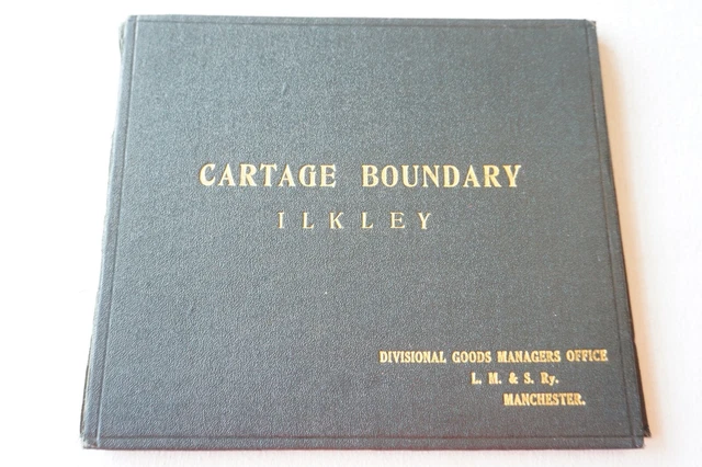 1910 CARTAGE BOUNDARY LMS Railway Map West Riding of Yorkshire £75.00 ...
