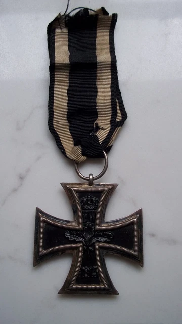WW1 GERMAN IRON Cross Medal + Ribbon German / Prussian 1813-1914 ...