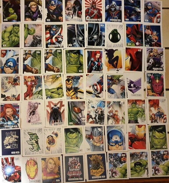 CARTES DE L'ALBUM 🌸 MARVEL 🌸 LECLERC 2020 Sticker choix Image Deviens ...