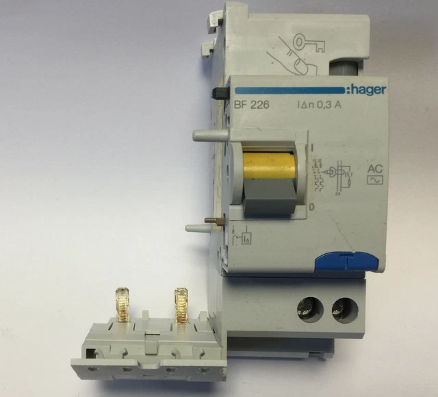 BLOC DIFFERENTIEL 2 POLES 300mA 25A AC HAGER EUR 30,00 - PicClick FR