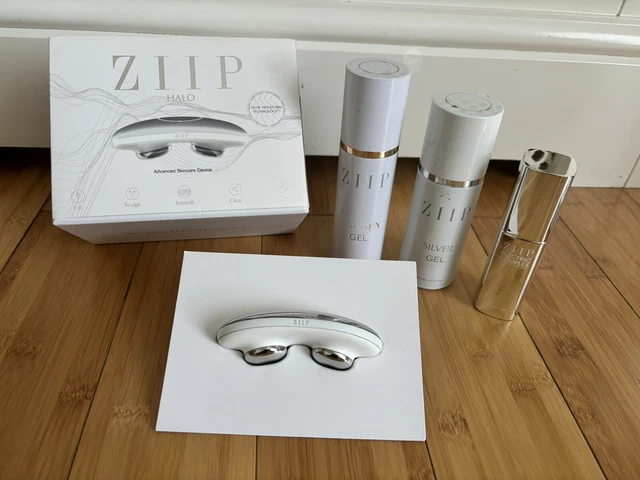 ZIIP HALO FACIAL Microcurrent device - Extra Gold Silver Gel £414.68 ...