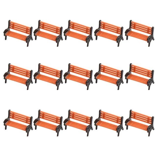 CREATE LIFELIKE MODEL Train Layouts with HO Scale Park Bench Chairs ...