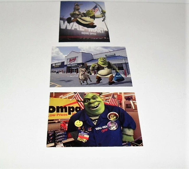 COMIC IMAGES WALMART Shrek Expo Prom Card Set Of 3 Shrek 2 #W-M P1-3 £9 ...