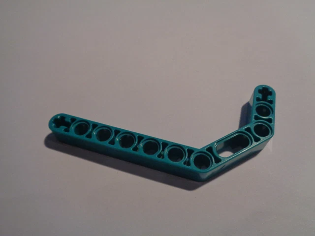 LEGO TECHNIC, LIFTARM Modified Bent Thick 1 x 11.5 Double (32009) Dark ...