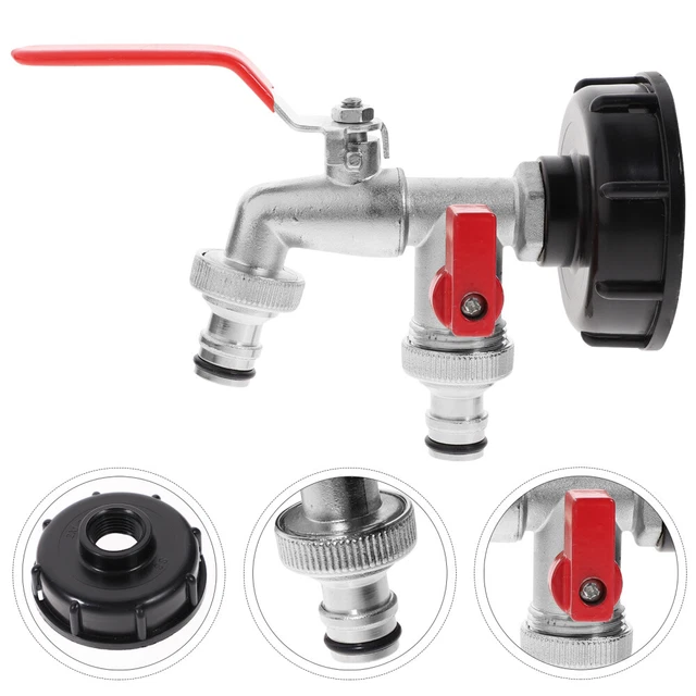 IBC TOTE WITH IBC Ton Barrel Adapter 58mm IBC Tote Tank Water Adapter £ ...