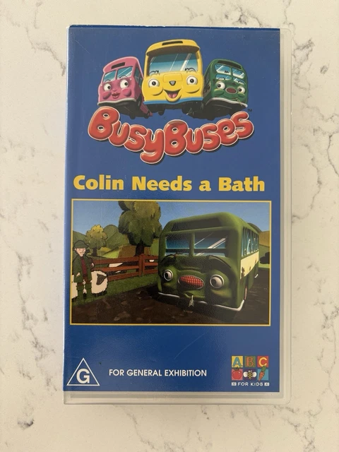 BUSY BUSES COLIN Needs A Bath Vhs Tape Abc For Kids $25.00 - PicClick AU