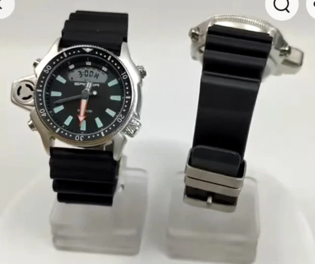 OROLOGIO SANDA 3008 Stile Aqualand Quarzo Analogico Digitale Batteria ...