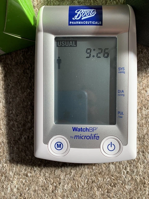 BOOTS ADVANCED BLOOD Pressure Monitor Watch BP Microlife Used Twice £23 ...