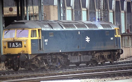 ORIGINAL COLOUR SLIDE of D1607 BR class 47 diesel loco £1.50 - PicClick UK