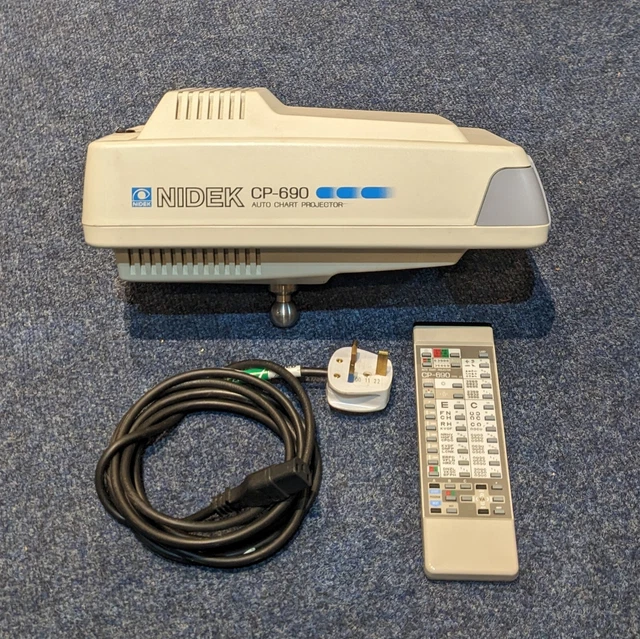 NIDEK CHART PROJECTOR with remote control CP-690 £400.00 - PicClick UK