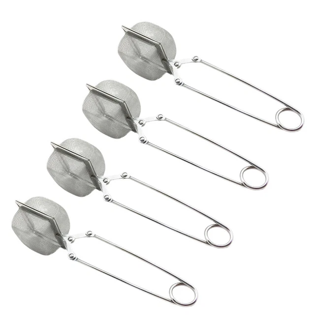 4 PZ COLINO da tè quadrato acciaio inox filtro a rete fine teiera ...