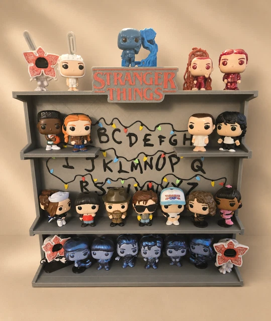 STRANGER THINGS KINDER Joy Display Lichterkette Setzkasten Regal Funko ...
