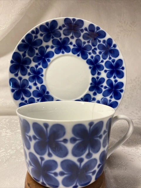 VINTAGE RORSTRAND MON AMIE Coffee Cup & Saucer cup is Cracked £8.88 - PicClick UK
