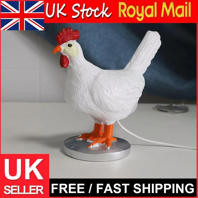 CHICKEN EGG LAMP Funny Chicken Lamp 3D Chicken Table Lamp Gift Home ...