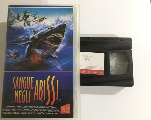 SANGUE NEGLI ABISSI Raf Donato JOE D'AMATO RARA VHS Deep Blood Jaws ...