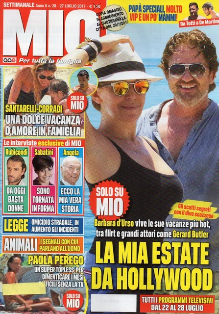 2017 MIO 28. Barbara D'Urso-Gerard Butler,Alice Sabatini,Luca Ward,Lady ...