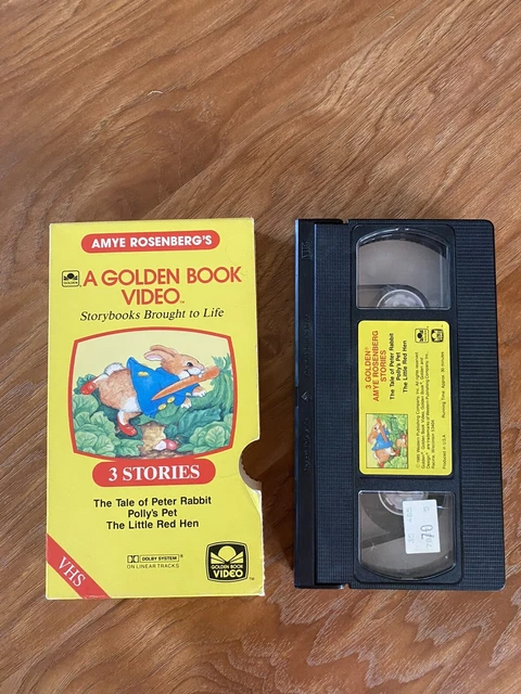 VINTAGE PETER RABBIT A Golden Book Video VHS 3 Stories 1985, 80s Kids ...