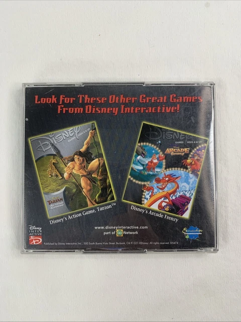 DISNEY'S VILLAINS REVENGE PC Game 2 Disc CD-ROM 1999 Win/MAC Disney ...