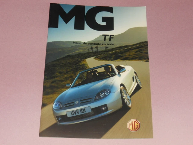 ROVER MG TF roadster brochure catalogue documentation édition 2004 ...