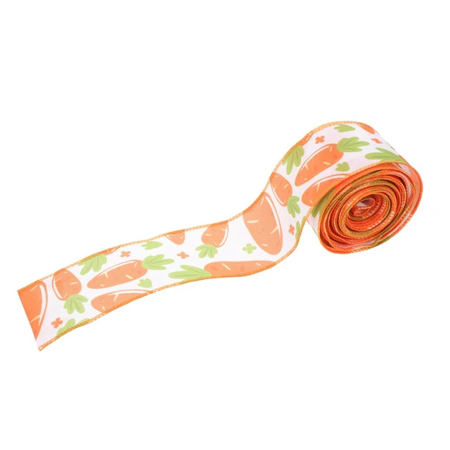 EASTER RIBBON FOR Crafts Gift Wrapping Wired Bunny Basket Ribbons $26. ...