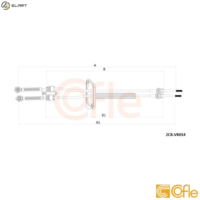 CABLE PULL MANUAL TRANSMISSION 92.2CB.VK014 FOR VW CARAVELLE/TRANSPORTER/Bus £90.64 - PicClick UK