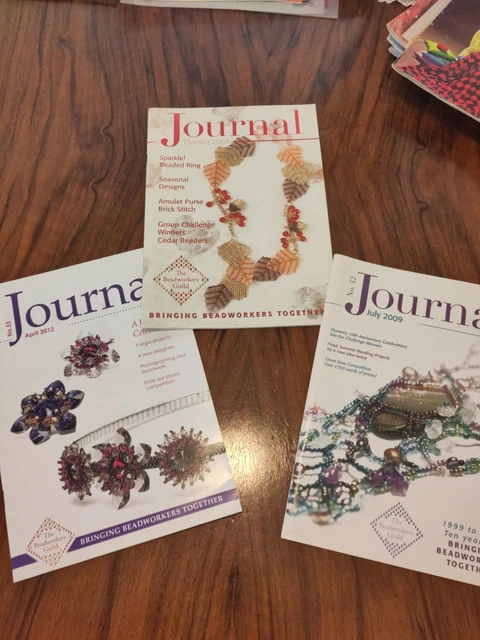 3 COPIES OF The Journal Of The Beadworkers Guild. Issues 35, 42 And 53 ...