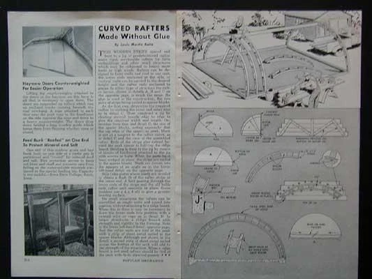 ROUND TOP STORAGE Shed Curved Rafters How-To build PLANS $7.99 - PicClick