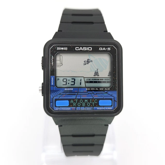 CASIO GA-5 ATOMIC Robot Game Vintage Digital Watch Japan 1986 £600.00 ...