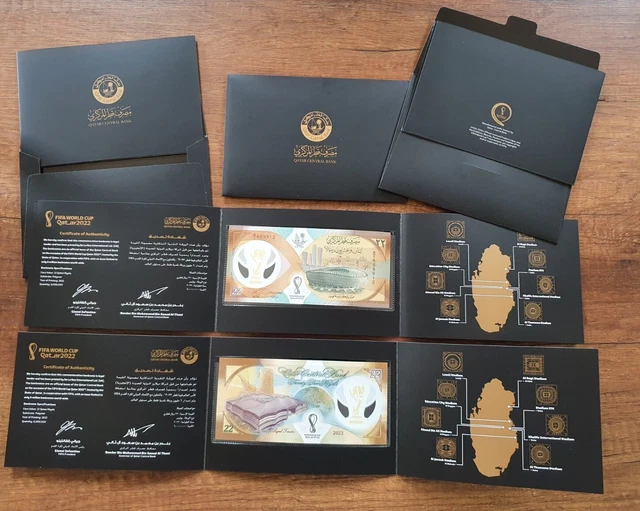 FIFA WORLD CUP Qatar 2022 Commemorative Polymer Banknote note 22 QAR in ...