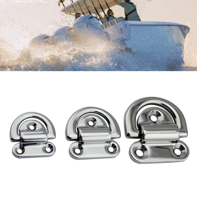 TRAILER MARINE FLUSH Lift Ring Deck Pull Handle D-shaped Buckle Yacht ...